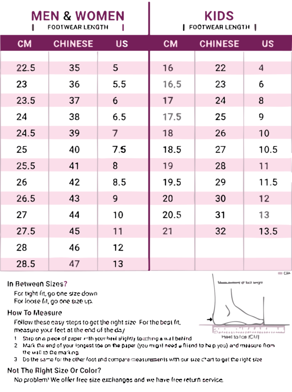SIZE CHART - ilinmart